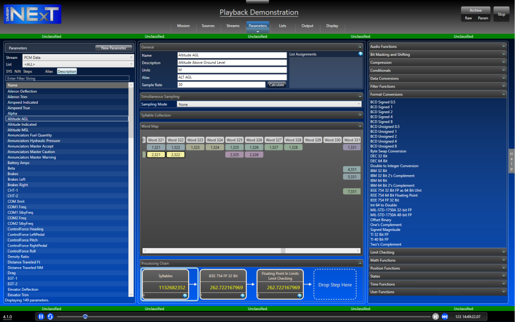 OMEGA NExT Real Time Data Processing Software - Parraid